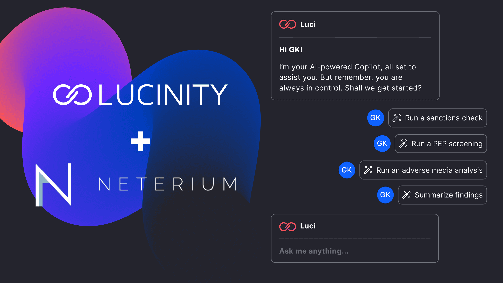 Lucinity - Faster, smarter AML